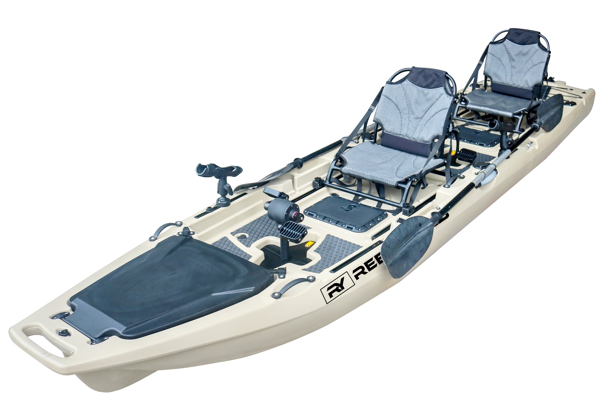 13.8ft Modular Fishing Kayak – Lightweight, Pedal Drive & Tandem – ReelYaks