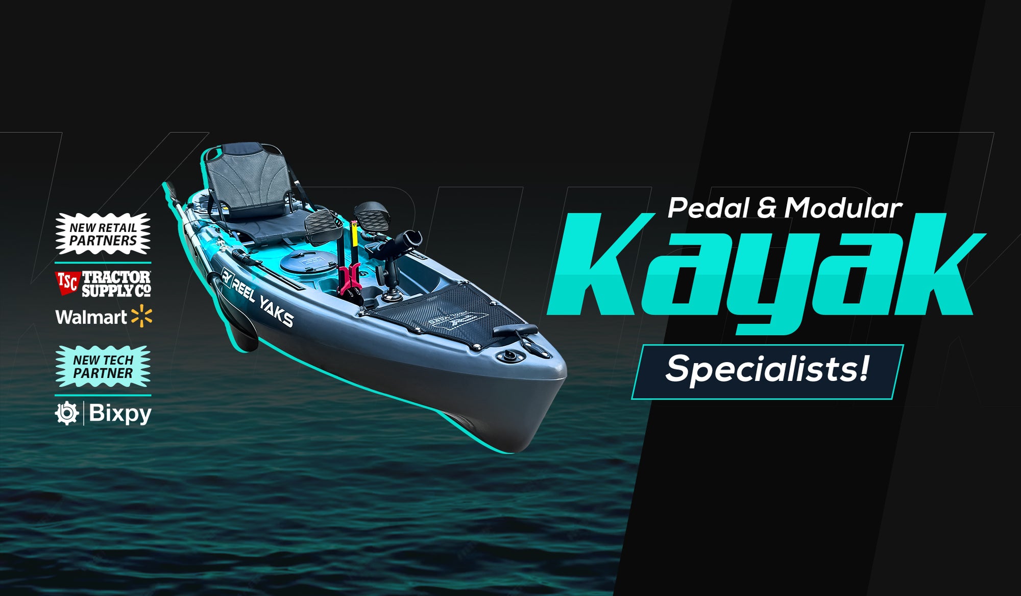 Fishing Kayaks Pedal Paddle Modular Motorize Trolling Angler Accessory ...